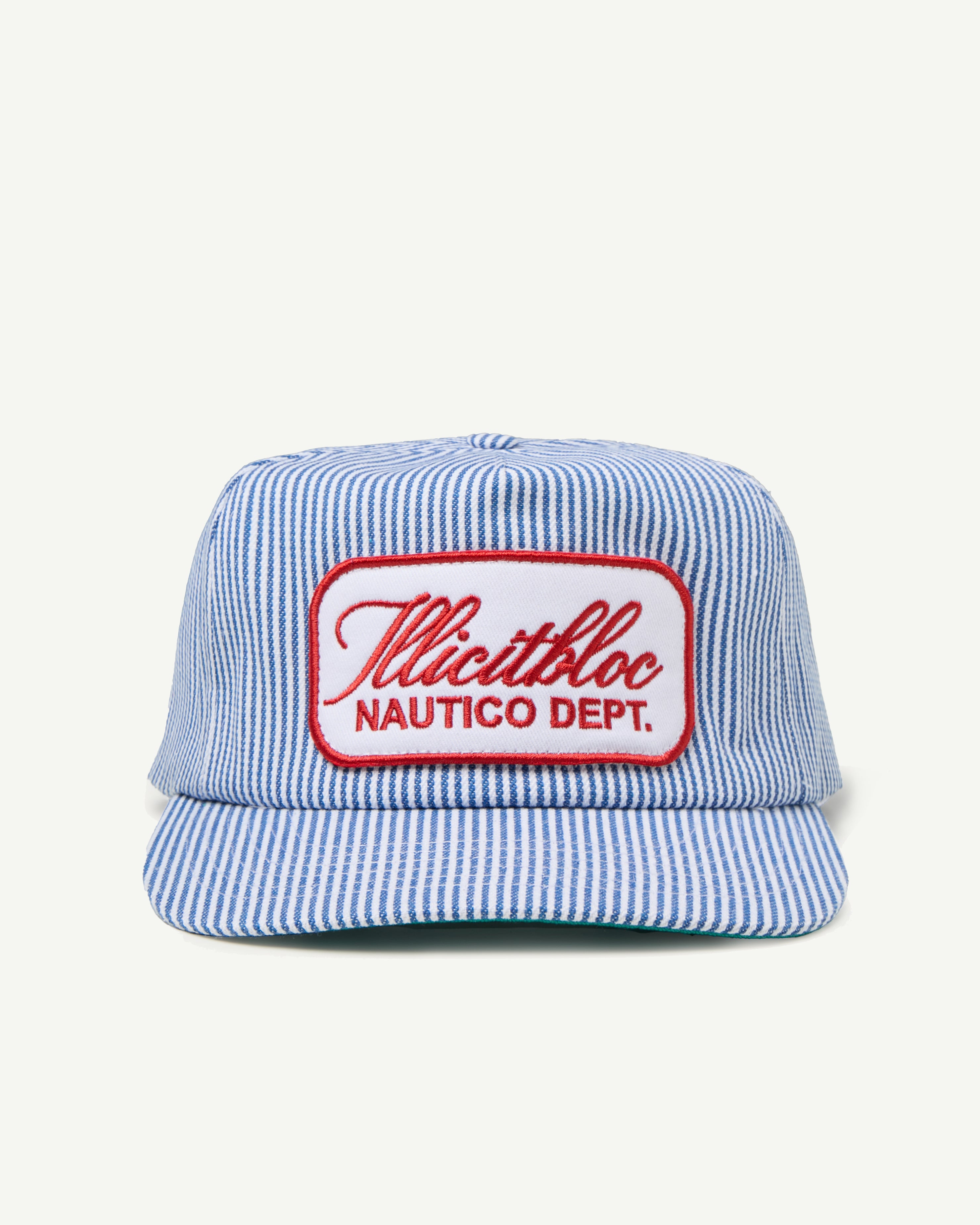 DEPT. STRIPE CAP - BLUE/WHITE – Illicitbloc