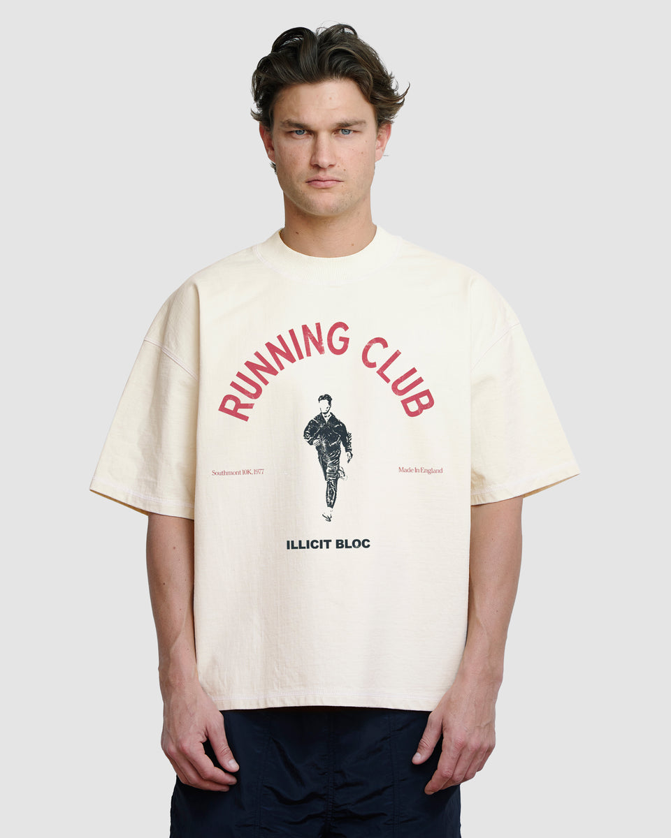 Running Club T-shirt - Oyster – Illicitbloc